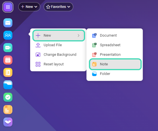 How to create a new item