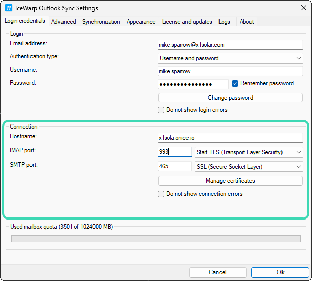 How to setup Outlook Sync proxy for SSO