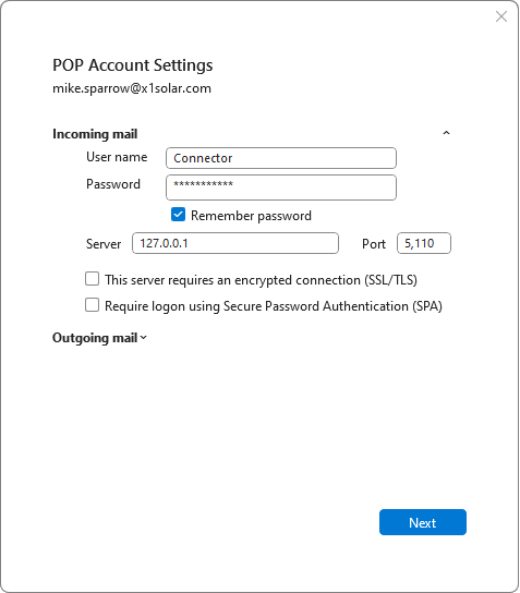 How to setup Outlook Sync proxy for SSO