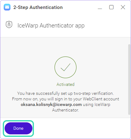 How to configure 2-step authentication