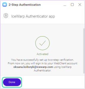 How to configure 2-step authentication