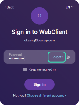 Forgot Your Password