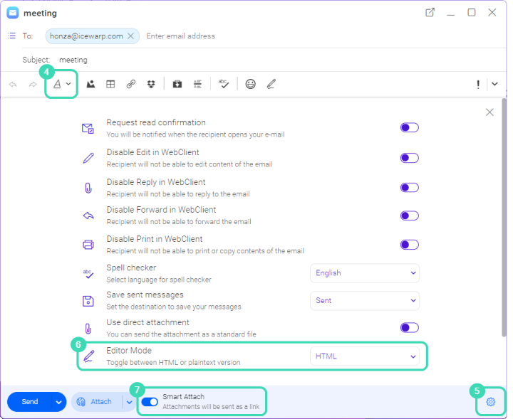 How to create an email