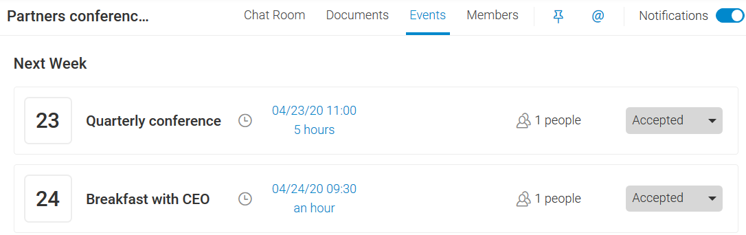 How to manage Events?