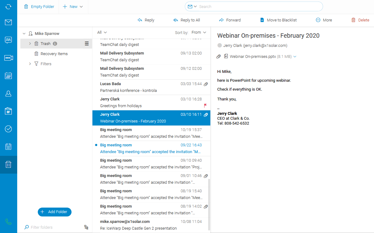How to view a trashed item?