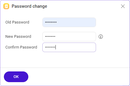 How to change password