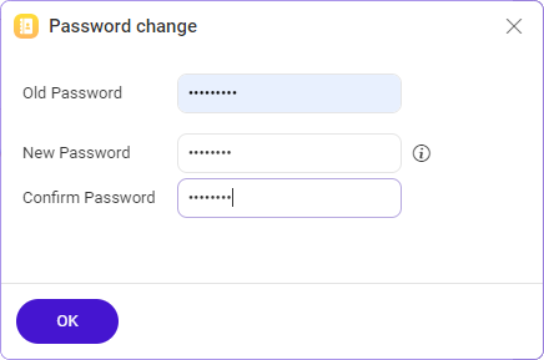 How to change password