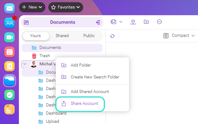 How to share a document